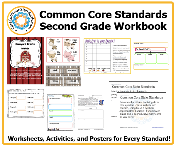 Second Grade Common Core Workbook Paperback Second Grade Common Core Workbook Paperback
